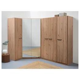 Schrank-Set Rauch "Kleiderschrank Schrank Garderobe W&auml;scheschrank VANDOR", braun (eiche artisan), B:164cm H:197cm T:253cm, Holzwerkstoff, Kastenm&ouml;bel-Sets, 6-t&uuml;rig mit viel Stauraum, Schr&auml;nke einzeln stellbar MADE IN GERMANY