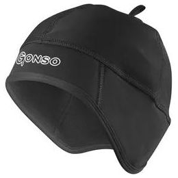 Ohrenm&uuml;tze Gonso "Helmet Cap Therm", Herren, Gr. XL, schwarz, Kunstfaser, M&uuml;tzen, Atmungsaktiv, hohes W&auml;rmeisolationsverm&ouml;gen