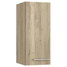 H&auml;ngeschrank Optifit "Lilly", braun (wildeiche, wildeiche, wildeiche), B:30cm H:70,4cm T:34,6cm, Holzwerkstoff, Schr&auml;nke, H&auml;ngeschrank, Breite 30 cm, 1 T&uuml;r, 2 Einlegeb&ouml;den