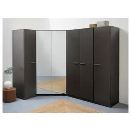 Schrank-Set Rauch "Kleiderschrank Schrank Garderobe W&auml;scheschrank VANDOR", grau (graumetallic), B:164cm H:197cm T:253cm, Holzwerkstoff, Kastenm&ouml;bel-Sets, 6-t&uuml;rig mit viel Stauraum, Schr&auml;nke einzeln stellbar MADE IN GERMANY