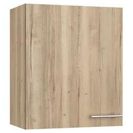 H&auml;ngeschrank Optifit "Lilly", braun (wildeiche, wildeiche, wildeiche), B:60cm H:70,4cm T:34,6cm, Holzwerkstoff, Schr&auml;nke, H&auml;ngeschrank, Breite 60 cm, 1 T&uuml;r, 2 Einlegeb&ouml;den