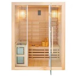 Sauna Sanotechnik "RIGA", beige (natur), Saunaofen, 4,5 kW, Saunen, f&uuml;r 3 Personen