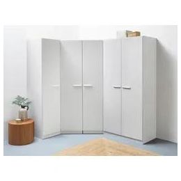 Schrank-Set Rauch "Kleiderschrank Schrank Garderobe W&auml;scheschrank VANDOR", wei&szlig; (alpinwei&szlig;), B:164cm H:197cm T:208cm, Holzwerkstoff, Kastenm&ouml;bel-Sets, 5-t&uuml;rig mit viel Stauraum, Schr&auml;nke einzeln stellbar MADE IN GERMANY