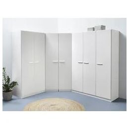 Schrank-Set Rauch "Kleiderschrank Schrank Garderobe W&auml;scheschrank VANDOR", wei&szlig; (alpinwei&szlig;), B:253cm H:197cm T:208cm, Holzwerkstoff, Kastenm&ouml;bel-Sets, 7-t&uuml;rig mit viel Stauraum, Schr&auml;nke einzeln stellbar MADE IN GERMANY