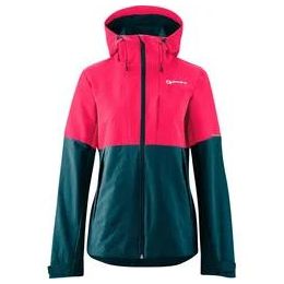 Fahrradjacke Gonso "LAVARELLA", Damen, Gr. 40, pink (neonpink), 93% Polyamid, 7% Elastan, Rundhals, Jacken Fahrradjacke, MTB-spezifischer Schnitt und Material - strapazierf&auml;hig und formstabil