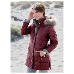 Steppjacke Casual Looks, Damen, Gr. 24, rot (bordeaux), 60% Polyester, 40% Polyamid, unifarben, Jacken Steppjacke