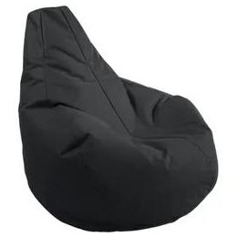 Sitzsack Kinzler "Gamer", schwarz, B:100cm H:100cm, Polyester, Sitzs&auml;cke, Sitzsack, Uni Farben, mit R&uuml;ckenlehne, Outdoor geeignet, Kinderzimmer