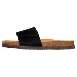 Sandale Henry Stevens "Drew ERS Freizeitschuh", Herren, Gr. 41, schwarz, Kalbsvelours, Schuhe Sandale, Herren-Sandalen handgefertigt, Lederschuhe Slipper