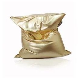 Sitzsack Kinzler "Nugget, XXL", gold (goldfarben), B:130cm H:15cm, Polyester, Sitzs&auml;cke, Sitzsack, gold- oder silberfarben, Outdoor geeignet, Wohnzimmer & Kinderzimmer