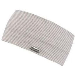 Stirnband Chillouts "Farum Headband", Damen, beige (natur, grau), Baumwollmischung, gestreift, mehrfarbig, M&uuml;tzen Stirnband, D&uuml;nn gestreiftes Baumwoll-Stirnband mit sanfter Oberfl&auml;che
