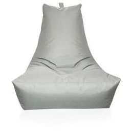 Sitzsack Kinzler "Lounge", silber (silberfarben), B:100cm H:80cm, Polyester, Sitzs&auml;cke, Sitzsack, Loungesessel, Uni Farben, mit R&uuml;ckenlehne, Outdoor geeignet