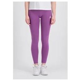 Leggings Alpha Industries "Basic Leggings SL W", Damen, Gr. XS, Normalgr&ouml;&szlig;en, pink (schwarz magenta), Obermaterial: 95% Baumwolle, 5% Elastan, Hosen Leggings