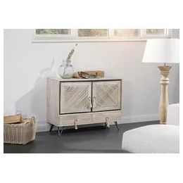 Kommode GUTMANN FACTORY, beige (natur), B:100cm H:75cm T:35cm, Sideboards, Kommode