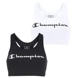 Sport-BH Champion, Damen, Gr. XXL (42), N-Gr, schwarz-wei&szlig; (schwarz, wei&szlig;), Obermaterial: 95% Baumwolle, 5% Elasthan, BHs Sport-BH BH