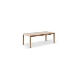 Esstisch HAMMEL FURNITURE "Join XXL, ausziehbar 220-541cm, mit 6 Einlegeplatten - bis 18 Personen", beige (natur), B:541cm H:75cm T:96cm, Tischplatte: Eichenfurnier, wei&szlig; pigmentierter Mattlack. Kanten aus massiver Eiche, wei&szlig; pigmentiert. Gestell: Eiche massiv, wei&szlig; pigmentiert., Tische, Esstisch, Massivholz/Laminat - besonders stabil, skandinavisches Design