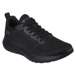 Sneaker Skechers "BOBS SQUAD CHAOS", Herren, Gr. 42, schwarz, Textil, Schuhe Sneaker, im monochromen Look, Freizeitschuh, Halbschuh, Schn&uuml;rschuh, Topseller