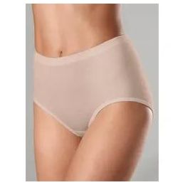 Taillenslip Comazo, Damen, Gr. 40, 5 Stk., beige (puder), 100% Baumwolle, Unterhosen Taillenslip