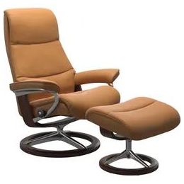 Fu&szlig;hocker stressless "View", braun (new caramel), B:57cm H:43cm T:47cm, Hocker, Fu&szlig;hocker, mit Signature Base,Gestell Braun
