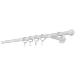 Gardinenstange mydeco "20mm Ball Wandtr&auml;ger 12 cm", wei&szlig;, L:360cm, Gardinenstangen