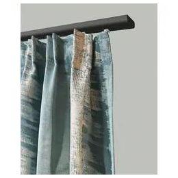 Gardinenschiene Garesa "400", schwarz, L:140cm, Aluminium, Kunststoff, Gardinenstangen, Gardinenschiene, Aluminiumschiene, schlicht, Deckenmontage, verl&auml;ngerbar