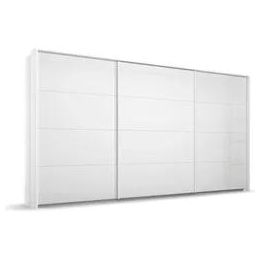 Schwebet&uuml;renschrank Rauch "Kleiderschrank Schrank Garderobe OTELI inkl. 3 Innenschubladen", wei&szlig; (wei&szlig;, hochglanz wei&szlig;), B:368cm H:214cm T:68cm, Holzwerkstoff, Schr&auml;nke, Schwebet&uuml;renschrank, inkl. Passepartout optional mit Beleuchtung MADE IN GERMANY