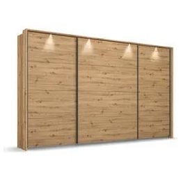 Schwebet&uuml;renschrank Rauch "Kleiderschrank Schrank Garderobe OTELI inkl. 3 Innenschubladen", braun (eiche artisan), B:323cm H:233cm T:68cm, Holzwerkstoff, Schr&auml;nke, Schwebet&uuml;renschrank, inkl. Passepartout optional mit Beleuchtung