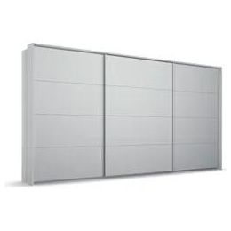 Schwebet&uuml;renschrank Rauch "Kleiderschrank Schrank Garderobe OTELI inkl. 3 Innenschubladen", grau (seidengrau), B:368cm H:214cm T:68cm, Holzwerkstoff, Schr&auml;nke, Schwebet&uuml;renschrank, inkl. Passepartout optional mit Beleuchtung