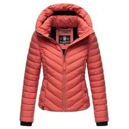 Steppjacke Marikoo "Kagomee", Damen, Gr. S (36), rot (rouge), 100% Polyester, Jacken Steppjacke, mit gro&szlig;er Kapuze