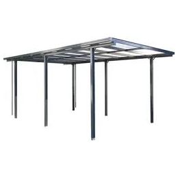 Einzelcarport Beckmann "CPTG", grau (anthrazit), B/H/T: 210cm x, Carports