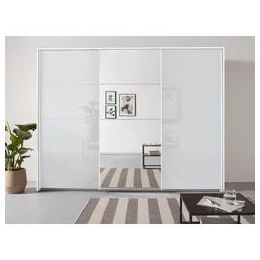 Schwebet&uuml;renschrank Rauch "Kleiderschrank Schrank Garderobe OTELI inkl. 3 Innenschubladen", wei&szlig; (wei&szlig;, hochglanz wei&szlig;), B:278cm H:214cm T:68cm, Holzwerkstoff, Schr&auml;nke, Schwebet&uuml;renschrank, inkl. Passepartout optional mit Beleuchtung MADE IN GERMANY