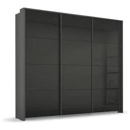 Schwebet&uuml;renschrank Rauch "Kleiderschrank Schrank Garderobe OTELI inkl. 3 Innenschubladen", grau (graumetallic, effektgrau hochglanz), B:211cm H:233cm T:68cm, Holzwerkstoff, Schr&auml;nke, Schwebet&uuml;renschrank, inkl. Passepartout optional mit Beleuchtung