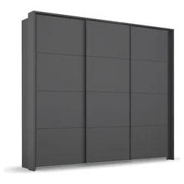 Schwebet&uuml;renschrank Rauch "Kleiderschrank Schrank Garderobe OTELI inkl. 3 Innenschubladen", grau (graumetallic), B:211cm H:214cm T:68cm, Holzwerkstoff, Schr&auml;nke, Schwebet&uuml;renschrank, inkl. Passepartout optional mit Beleuchtung