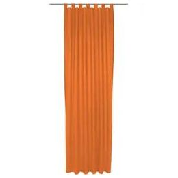 Vorhang WIRTH "Umea" Gr. 4, orange, B:132cm H:245cm, Jacquard, Polyester, Gardinen