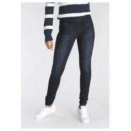 Jeansjeggings Arizona "mit leichtem Thermo Effekt", Damen, Gr. 52, N-Gr, blau (rinsed), Denim/Jeans, Obermaterial: 72% Baumwolle, 26% Polyester, 2% Elasthan, Basic, skinny fit lang, Jeans, extra-eng geschnitten, hohe Leibh&ouml;he, mit Coinpocket