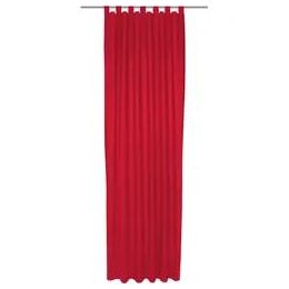 Vorhang WIRTH "Umea" Gr. 2, rot, B:132cm H:175cm, Jacquard, Polyester, Gardinen