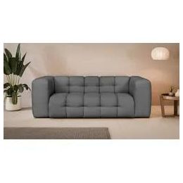 3-Sitzer "TALISHA Designersofa, moderne Steppung, Ma&szlig;e B/T/H: 229/110/75 cm", grau (anthrazit), B:229cm H:75cm T:110cm, 100% Polyester, LeGer Home by Lena Gercke, Sofas, aufwendig gepolstert, hoher Sitzkomfort
