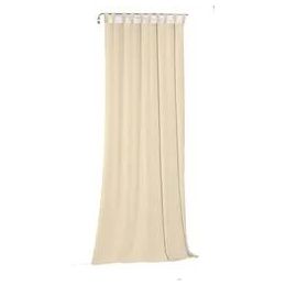 Vorhang WIRTH "Newbury", beige, B:130cm H:335cm, Baumwolle, Polyester, Gardinen, nach Ma&szlig;