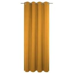 Vorhang WIRTH "Trondheim B", gold (altgoldfarben), B:132cm H:295cm, Chenille, Polyacryl, Gardinen