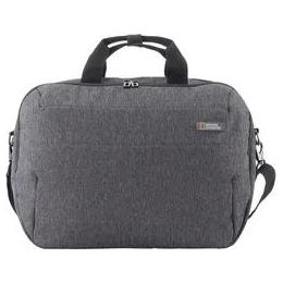 Aktentasche National Geographic "Pro", Herren, Gr. B/H/T: 14cm x 29cm x 44cm, grau, Nylon, Taschen, mit gepolstertem Laptopfach