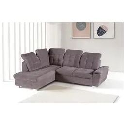 Ecksofa WERK2 "Brindisi, Multifunktion, bequem & komfortabel, Breite 263cm, L-Form", grau, B:263cm H:105cm T:212cm, 92% Polyester, 8% Nylon, Sofas, Ecksofa, mit verstellbaren Kopfteilen, Bettfunktion & Bettkasten