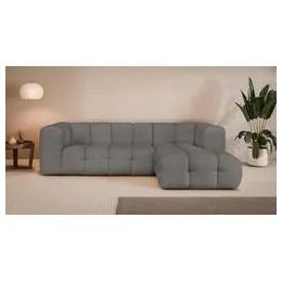 Ecksofa "TALISHA L-Form Designersofa, moderne Steppung, B/T/H: 276/178/75 cm", grau (taupe), B:276cm H:75cm T:178cm, 100% Polyester, LeGer Home by Lena Gercke, Sofas, Ecksofa, aufwendig gepolstert, hoher Sitzkomfort