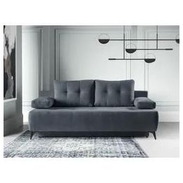 Schlafsofa WERK2 "Oakland Bettsofa Breite 206cm, Liegefl&auml;che 202/145cm", grau (anthrazit), B:206cm H:97cm T:98cm, 92% Polyester, 8% Nylon, Sofas, Schlafsofa, 2-Sitzer Sofa & Schlafcouch mit Bettkasten