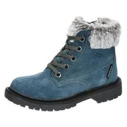 Winterstiefel Lico "Trendstiefel Asha", M&auml;dchen, Gr. 33, blau, Veloursleder, Schuhe Winterstiefel