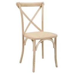 SIT-M&Ouml;BEL Rattanstuhl SIT, beige (natur, natur, natur), B:48cm H:89cm T:52cm, Geflecht Rattan, Massivholz, St&uuml;hle, Rattanstuhl, stapelbar