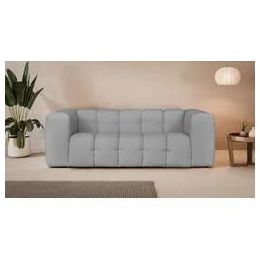 3-Sitzer "TALISHA Designersofa, moderne Steppung, Ma&szlig;e B/T/H: 229/110/75 cm", grau, B:229cm H:75cm T:110cm, 100% Polyester, LeGer Home by Lena Gercke, Sofas, aufwendig gepolstert, hoher Sitzkomfort