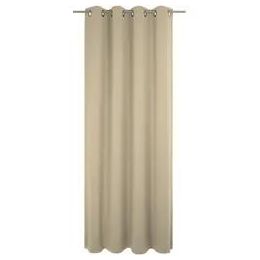 Vorhang ADAM "Uni Collection light", beige, B:142cm H:215cm, Baumwolle (Bio-Baumwolle), Gardinen, aus 100% Bio-Baumwolle