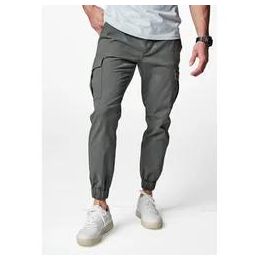 Cargohose AUTHENTIC LE JOGGER, Damen, Gr. 34, N-Gr, gr&uuml;n (khaki), Web, Obermaterial: 97% Baumwolle, 3% Elasthan, unifarben, regular fit lang, Hosen Cargohose, mit normaler Bundh&ouml;he aus elastischer Baumwoll-Qualit&auml;t