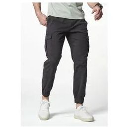 Cargohose AUTHENTIC LE JOGGER, Damen, Gr. 32, N-Gr, schwarz, Web, Obermaterial: 97% Baumwolle, 3% Elasthan, unifarben, regular fit lang, Hosen Cargohose, mit normaler Bundh&ouml;he aus elastischer Baumwoll-Qualit&auml;t