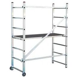 Fahrger&uuml;st Krause "CORDA", grau (aluminiumfarben), L:150cm, Aluminium, Ger&uuml;ste, Arbeitsh&ouml;he: 3 m