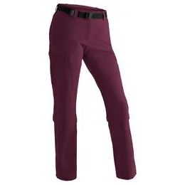 Outdoorhose Maier Sports "Arolla", Damen, Gr. 72, Langgr&ouml;&szlig;en, pink (magenta), 90% Polyamid, 10% Elasthan, Hosen Outdoorhose, Damen Zip-Off Wanderhose, atmungsaktive Trekkinghose, Regular Fit